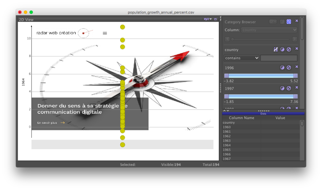Comment bien débuter avec DataWarrior ? [Tuto] - Radar web création